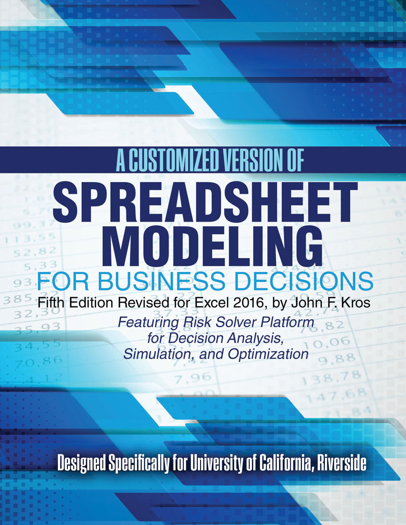 A Customized Version of Spreadsheet Modeling for Business Decisions ...