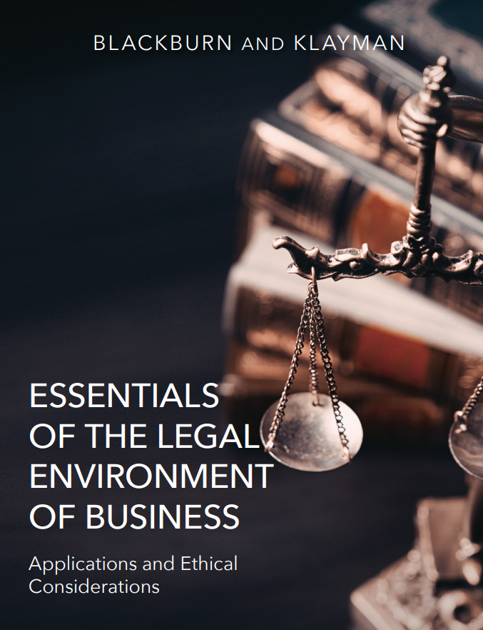Essentials of the Legal Environment of Business | Higher Education