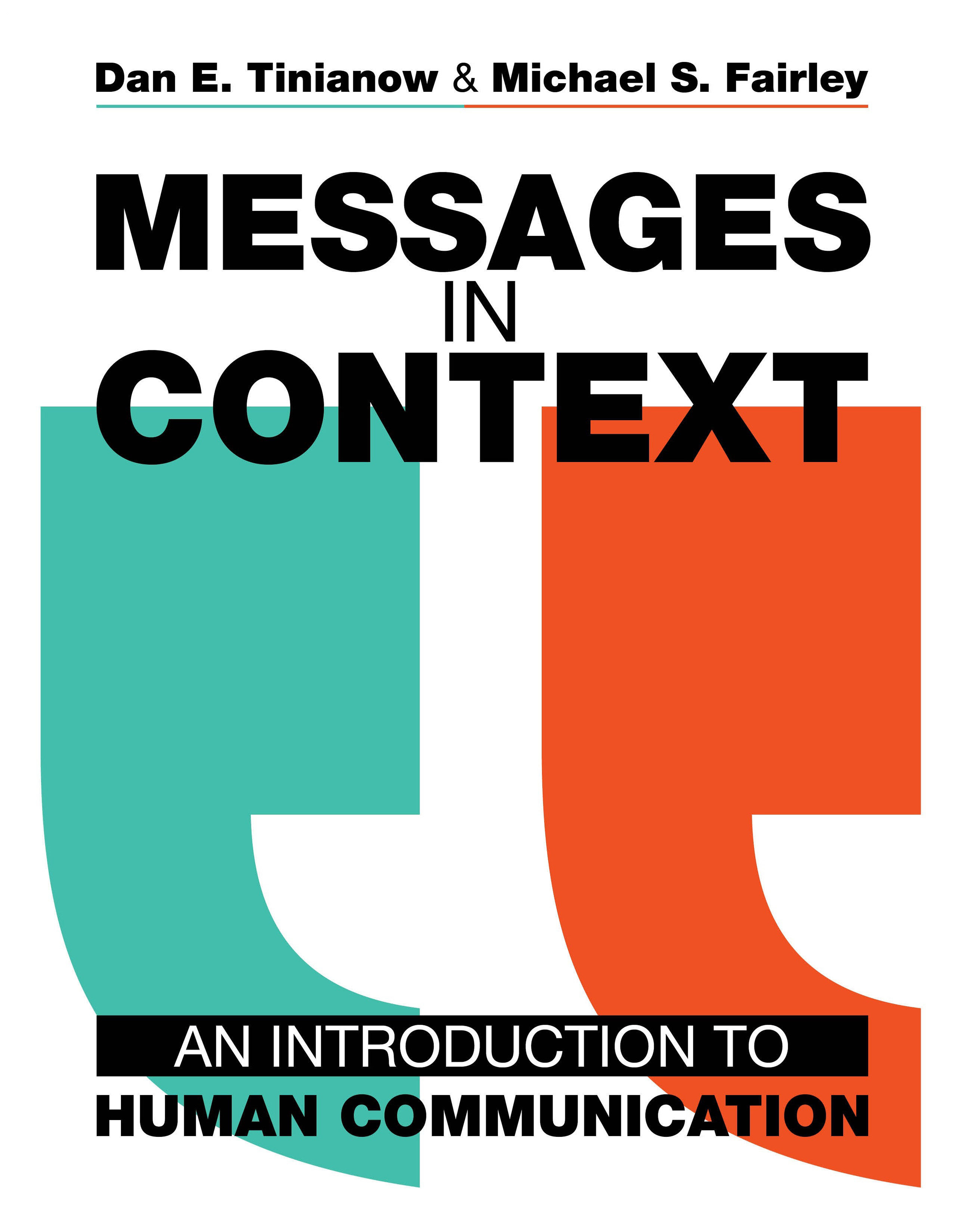Messages in Context: An Introduction to Human Communiction | Higher ...